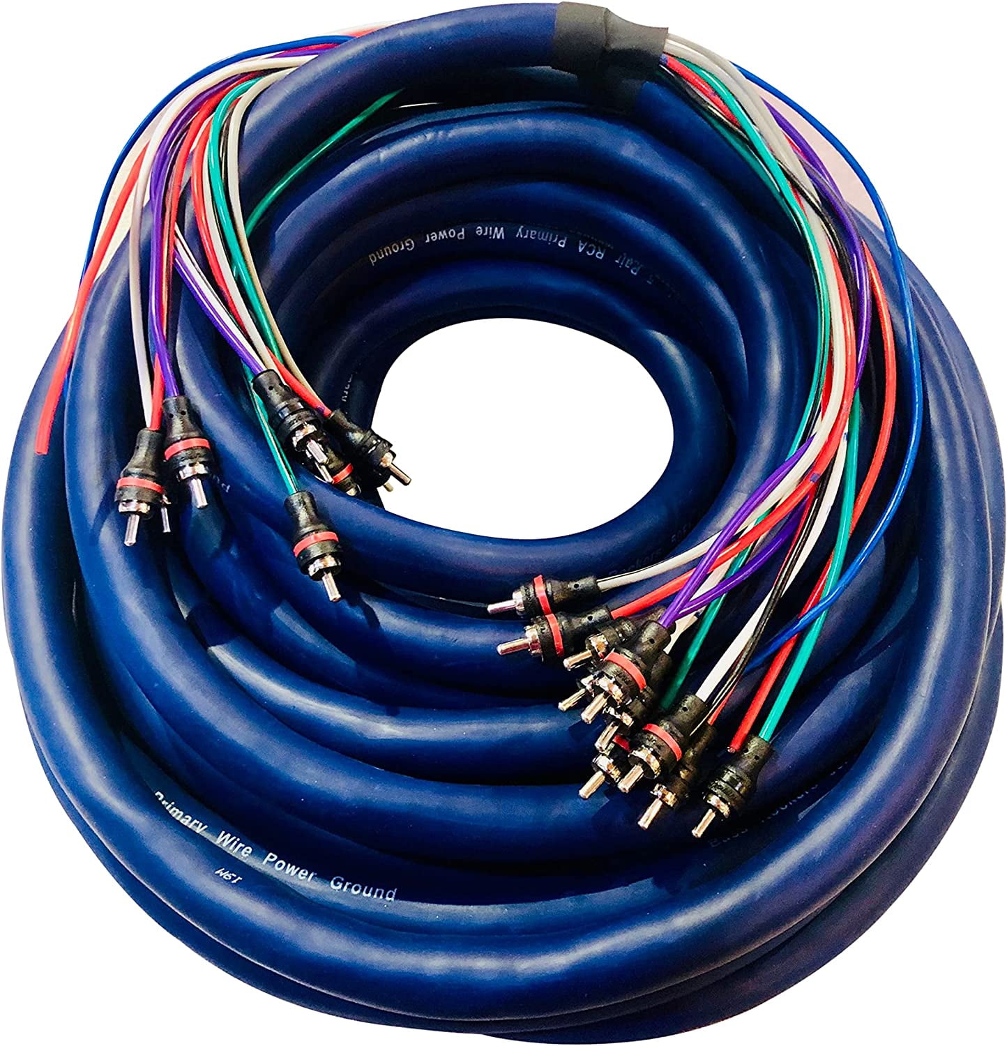 Bass Rockers 50Feet of Heavy Duty BRmedusa50 Cable with 5 RCA Pairs ...