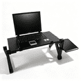 UBesGoo Portable Folding Laptop Table with Adjustable Height & Extra ...