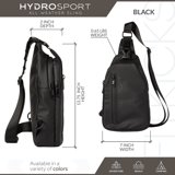FITKICKS Hydrosport All Weather Sling Bag Crossbody Travel Hiking Chest ...