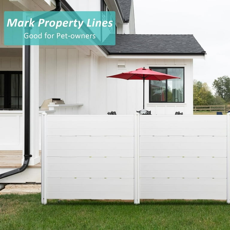 White Vinyl Outdoor Privacy Screen