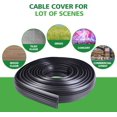 10ft Floor Cable Cover Heavy Duty PVC Cord Cover Wire Cover to Prevent ...