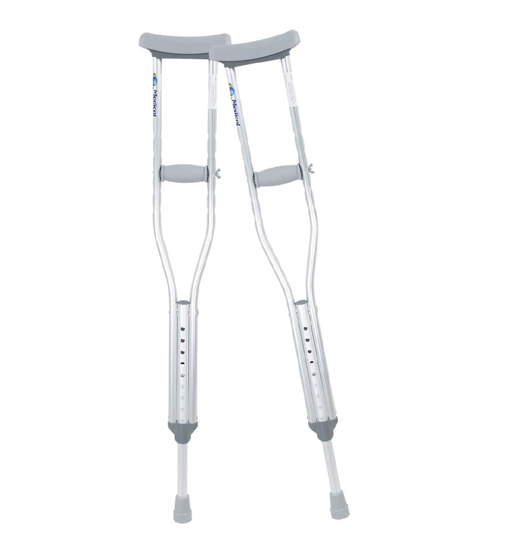Muletas Axilares Ajustables De Aluminio Grande Medical Store HE-5300G ...