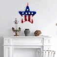 Avdolw Patriotic Star Wreath Hanging Ornament – Ideal for 4th of July ...
