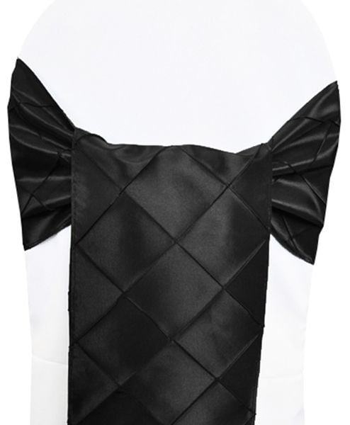 Wedding Linens Inc. (5pcs) 9.5"x108" Pintuck Chair Sashes Bows Ties ...