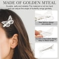 12Pcs 2 Styles Iron Hair Clips for Women Girls Butterfly Platinum ...