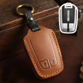 Key Fob Cover Compatible with Fit for Isuzu MU-X D-MAX Leather Keychain ...