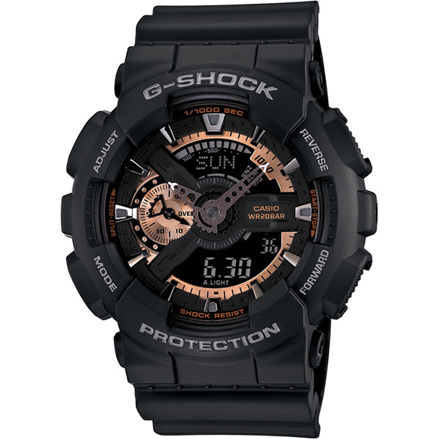 Click here for Casio Mens G-Shock Ga110rg-1a Black Resin Quartz S... prices
