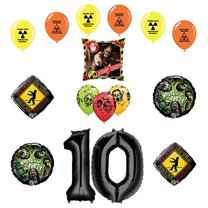 Video Game 10th Birthday Party Supplies Miner Pixelated TNT Balloon ...