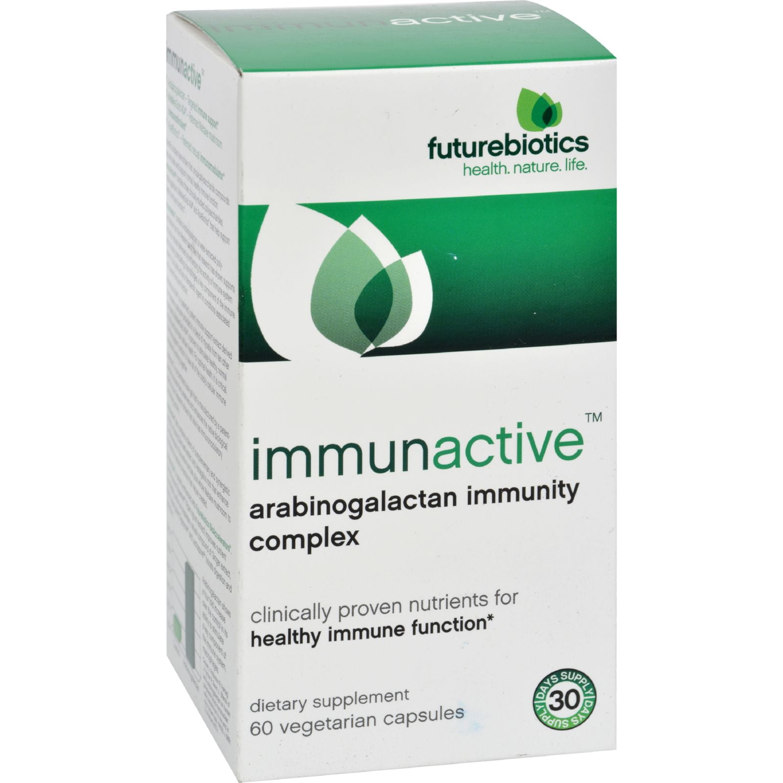 FutureBiotics ImmunActive - 60 Vegetarian Capsules - Walmart.com ...