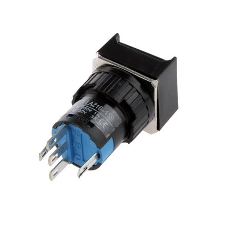5 Pin 24V 19*19mm LED Light Mini Reset Switch for Contactor White ...
