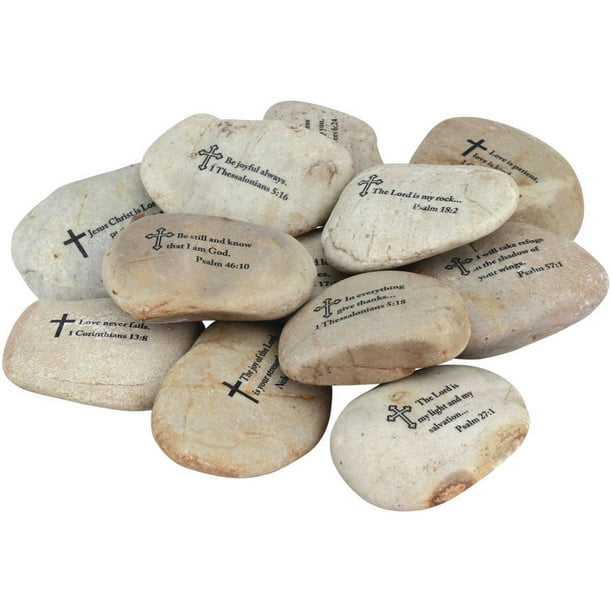 Twelve Large Scripture Rocks-Assortment 2 - Walmart.com