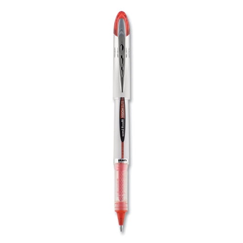 Vision Elite Roller Ball Pen, Stick, Bold 0.8 Mm, Red Ink, White/red ...
