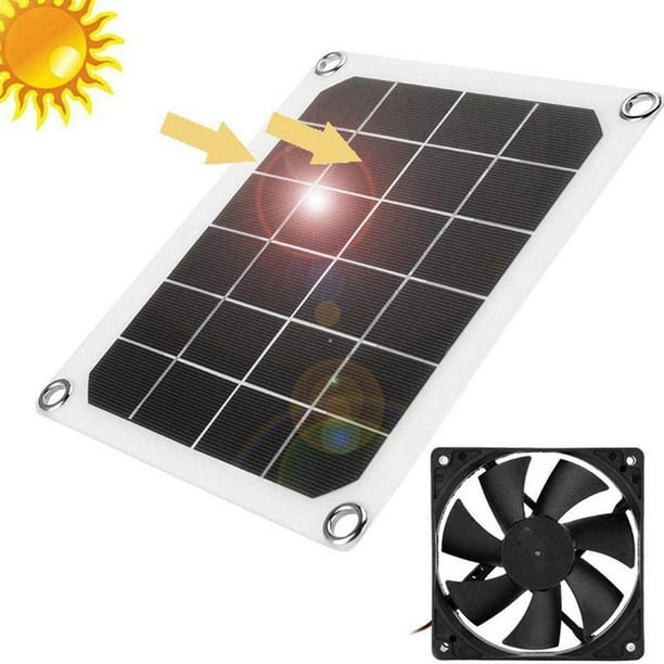 10W Solar Panel Powered Fan Mini extractor solar panel Ventilator Solar ...