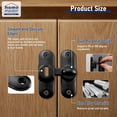 90/180 Degree Flip Barn Door Lock, Thickened Solid Gate Latches ...