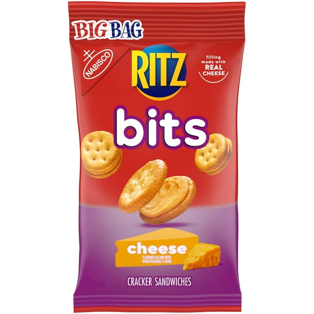RITZ Bits Cheese Cracker Sandwiches, Big Bag, 3 oz - Walmart.com