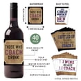 1Set Coated Paper Adhesive Sticker Wine Bottle Adhesive Label Rectangle ...