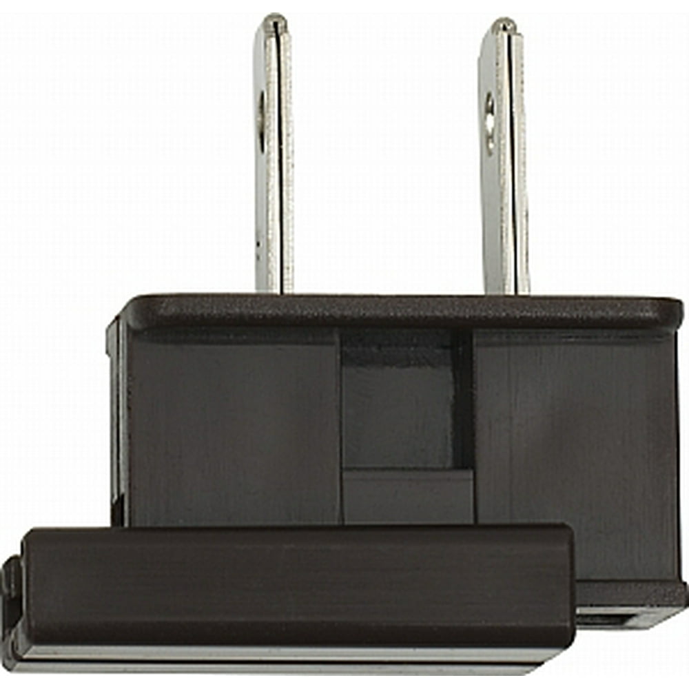 Satco Slide Plug-Polarized 18/2-SPT-2 8A-125V Brown - Walmart.com ...