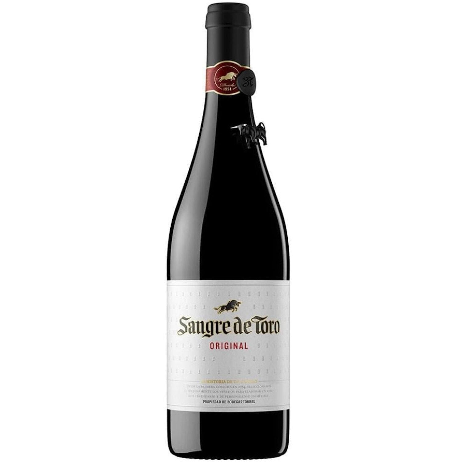 Pack de 12 Vino Tinto Sangre De Toro Original 750 ml | Bodega Aurrera ...