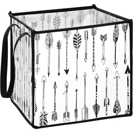Hand-Drawn Enthic Tribal Arrows Square Collapsible Storage Bins, Toy ...