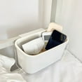 Bedside Hanging Storage Basket with Hooks, Multifunctional Nightstand ...