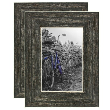 Better Homes & Gardens Distressed Black Wood 5''x7'' Picture Frames ...