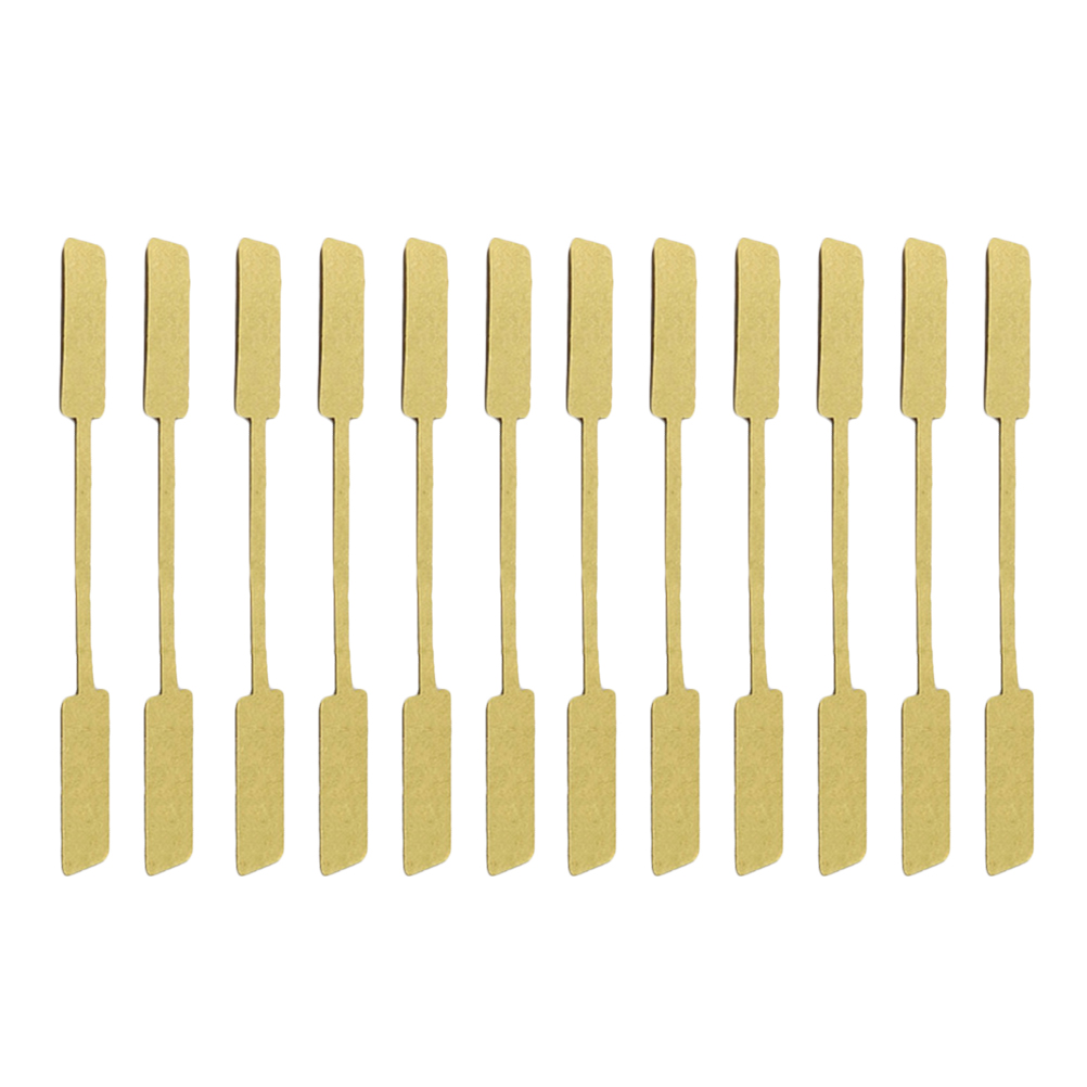 100 Sheets in 1 Pack 10cm Square Marking Tags Kraft Paper Jewelry Price ...