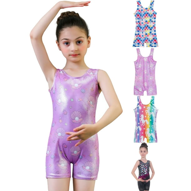 BULLPIANO Leotards for Girls Gymnastics Toddler Dance Biketards Mermaid ...