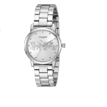 Coach Women's Madison Stainless Steel Bracelet Watch, White Dial ...