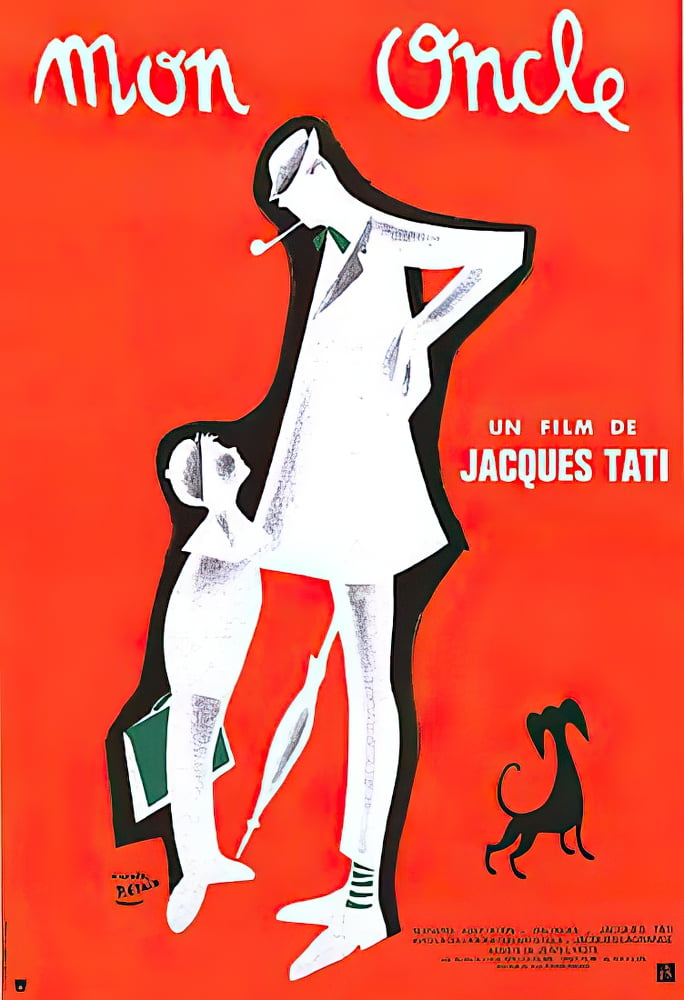 My Uncle Mr Hulot - French Movie Poster / Print (27" X 40") (Mon Oncle ...