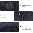 Muryobao Men Sun Hat Summer Wide Brim Upf 50 Breathable Boonie Hats