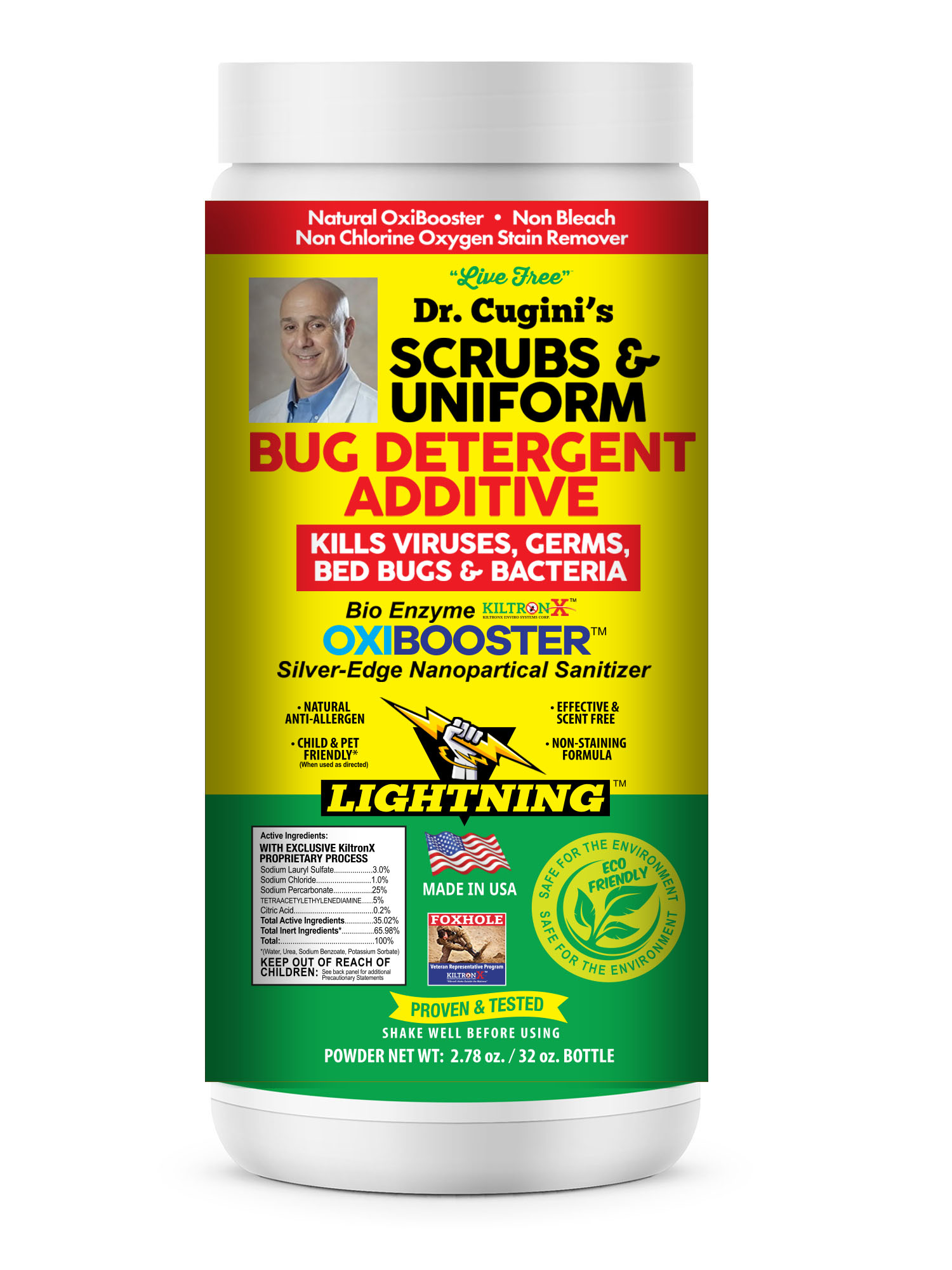Buy Dr. Cugini's Scrubs & Uniform Bug Detergent & Sanitizer Additive ...