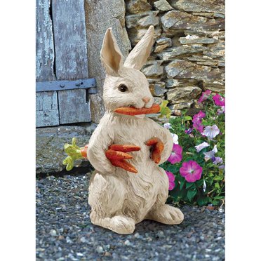 Design Toscano Hopper, the Bunny, Standing Garden Rabbit Statue: Set of ...