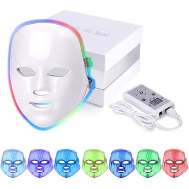 HIME SAMA Led Skin Mask, Pro 7 Color LED Face Mask Light Therapy for ...