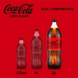 Coca-Cola Zero Sugar Coke Soda Pop, Crisp Sparkling Beverage, 2 Liter ...