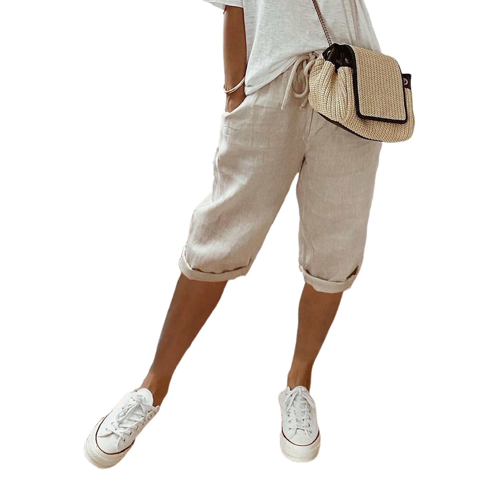 Click here for Mawclos Womens Bermuda Shorts  Elastic Waist  Draw... prices