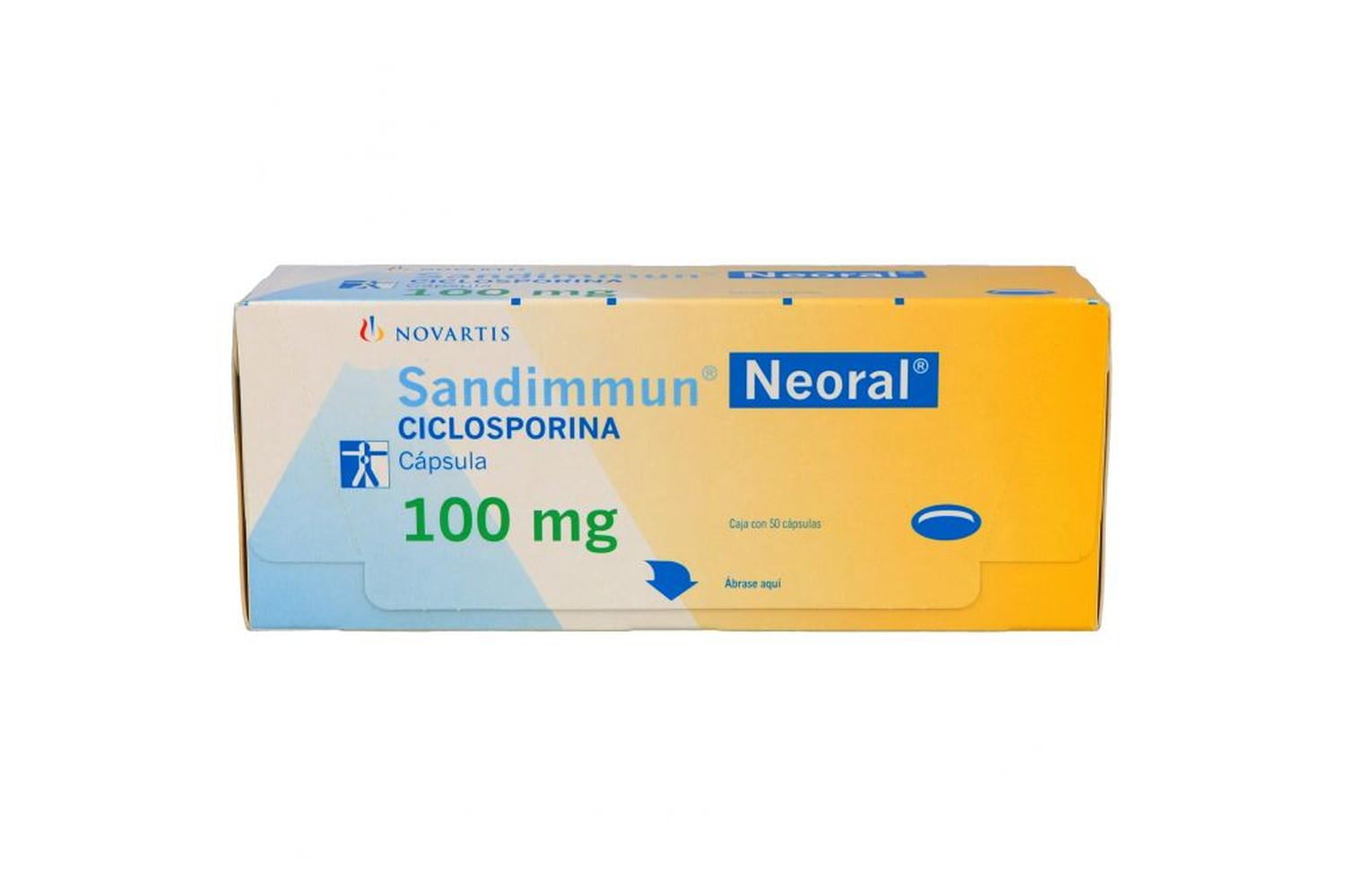Sandimmun Neoral 100 mg Caja con 50 Cápsulas | Walmart en línea