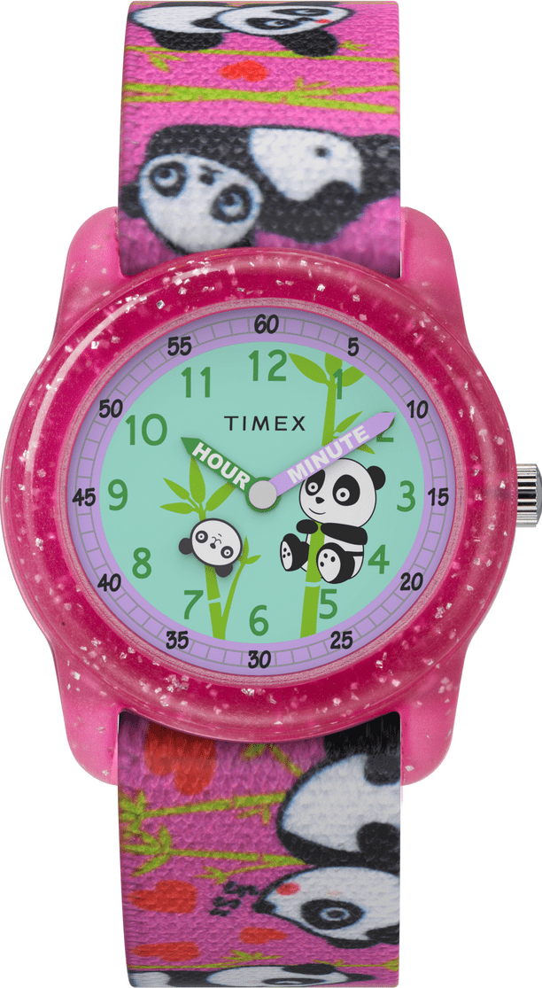 TIMEX TIME MACHINES® 29mm Panda Elastic Fabric Kids Watch - Walmart.com