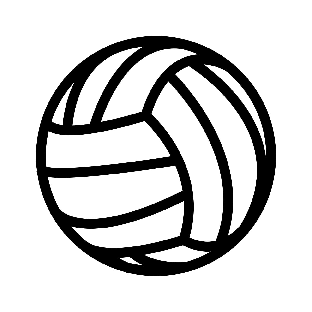 Volleyball Sticker Decal Die Cut - Self Adhesive Vinyl - Weatherproof ...