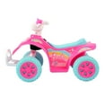 Licensed Barbie 6V Battery Powered Ride on ATV for Kids Ages 2-5 Years ...