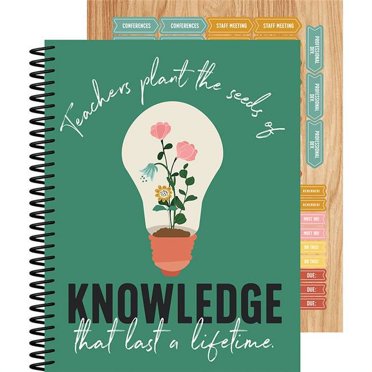 Clever Fox Teacher Planner - Turquoise - Walmart.com