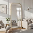 Cuteday 71"x26" Floor Mirror, Arched Full Body Standing Mirror for ...