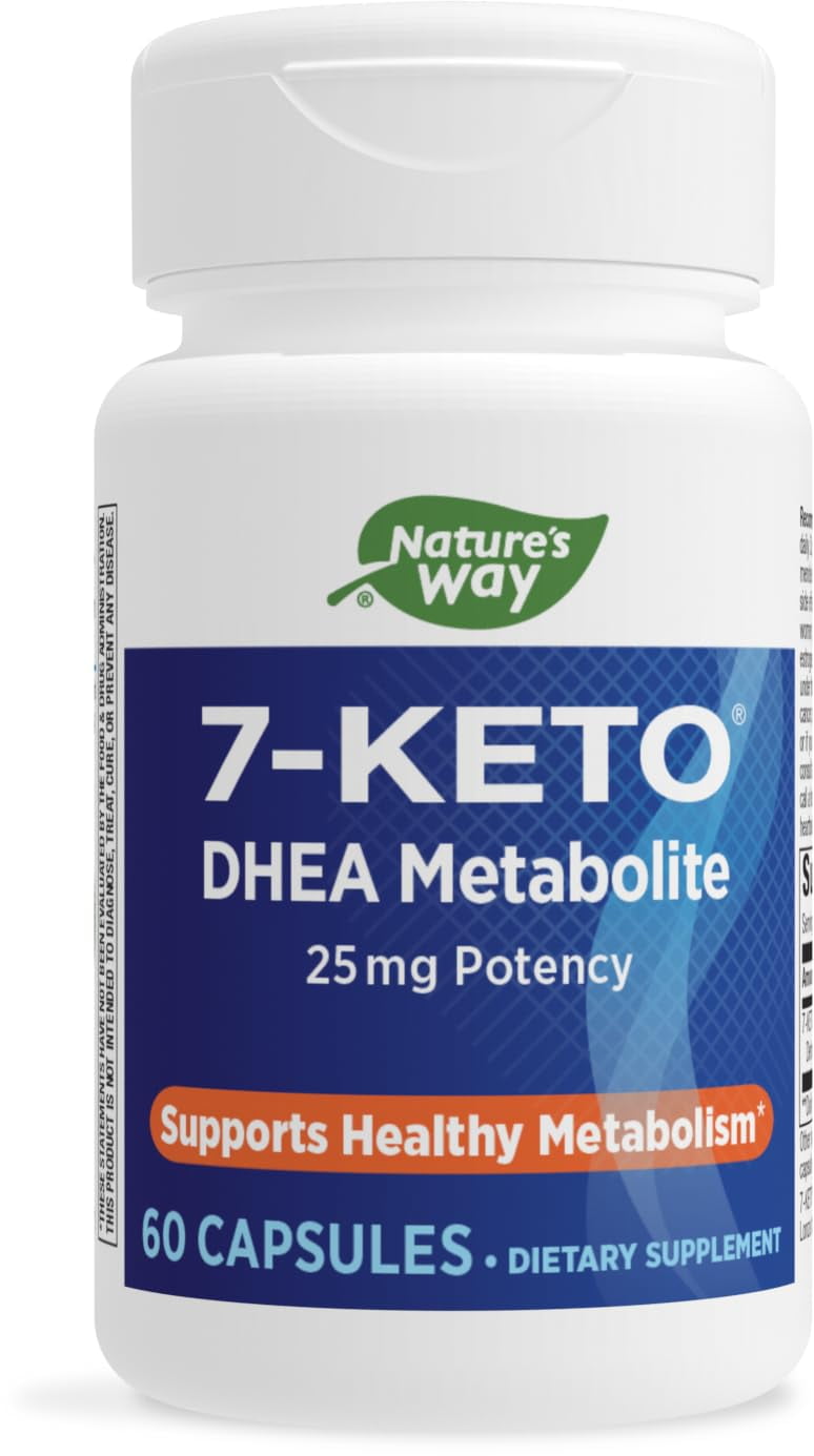 Nature's Way 7-KETO, DHEA Metabolite, Metabolism Support Supplement ...