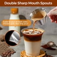 2 Pcs Stainless Steel Espresso Cups with Handle, Double Spout Metal ...