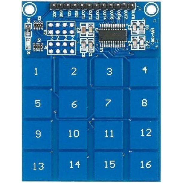 Módulo de sensor táctil capacitivo digital de 16 canales TTP229 ...