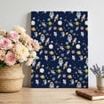 Cartoon Cute Astronauts Canvas Wall Art for Living Room, Lovely Blue ...