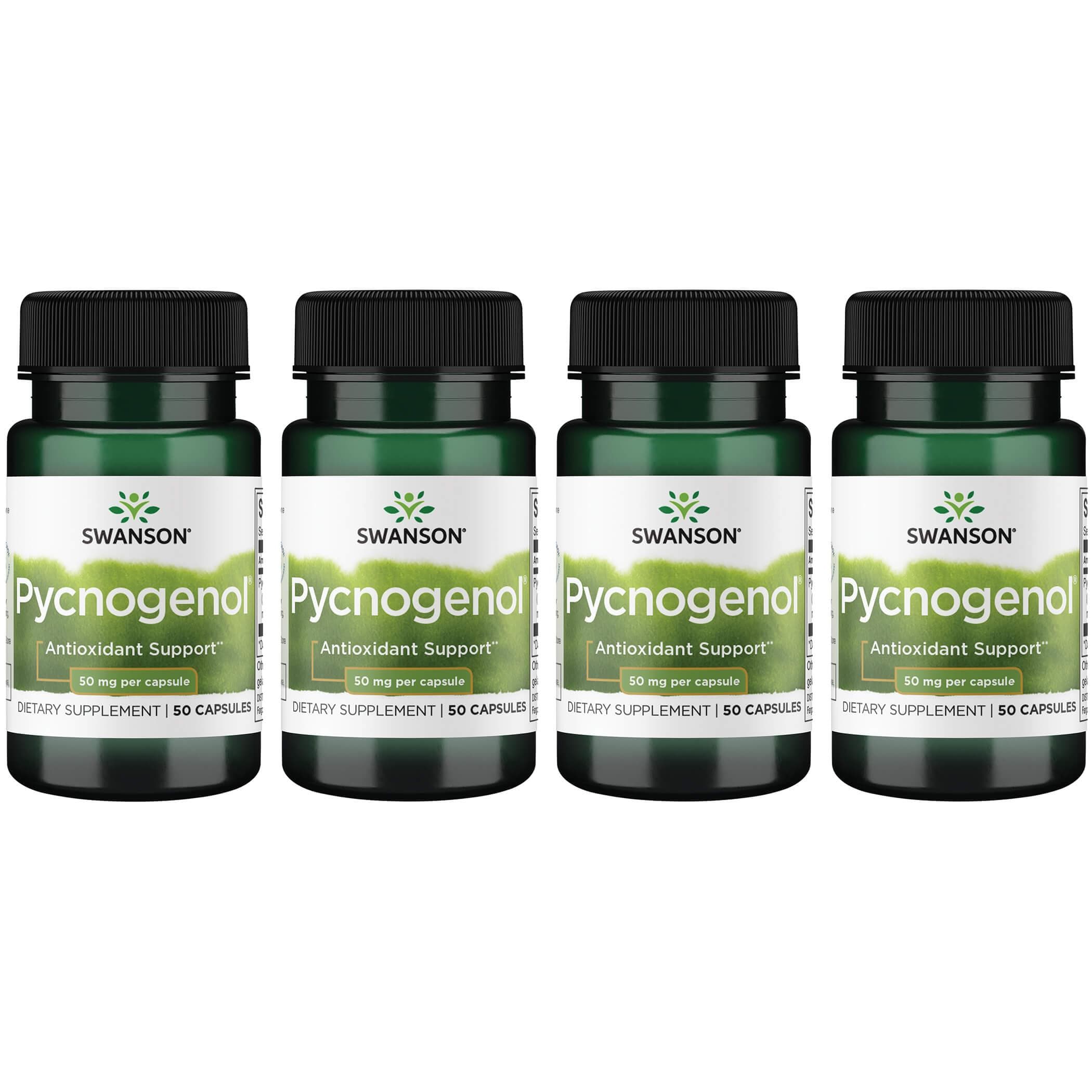 Swanson Pycnogenol 50 mg 50 Caps 4 Pack - Walmart.com