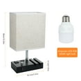 Neoglint Bedside Lamp with USB Ports, AC Outlets, Phone Stands ...