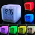 Spirastell Alarm Clock,Display Time Date LED Alarm Clock Dark Display ...