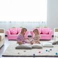Costway Mini Child Cozy Playroom Sofa, Strawberry Armrest Lounge Couch ...