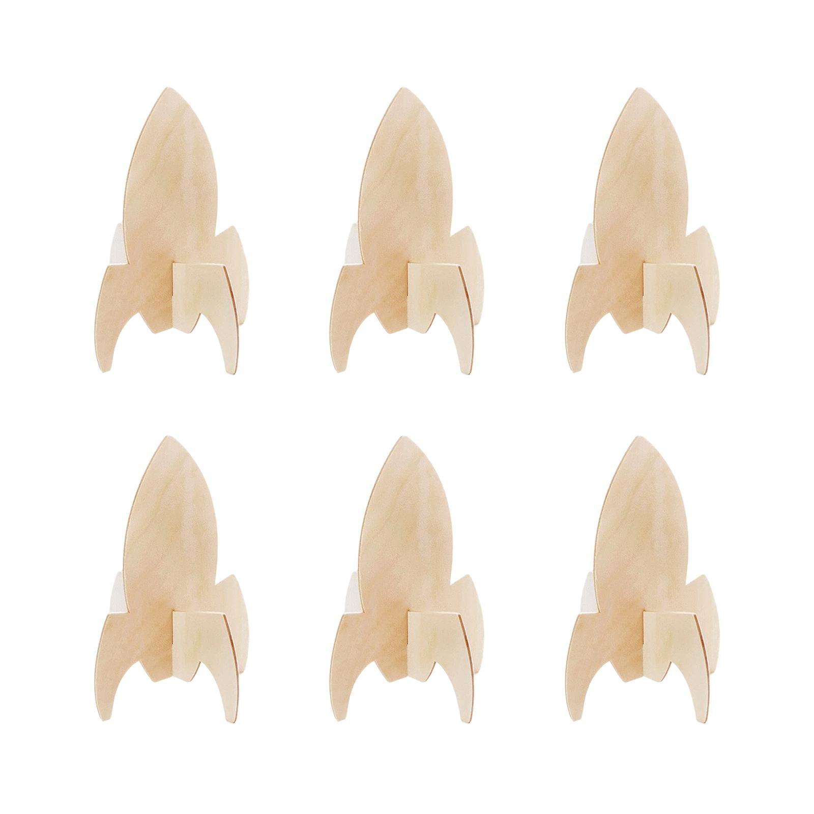 Unfinished Wooden Cutouts DIY Projects Ornaments Handmade Unpainted ...